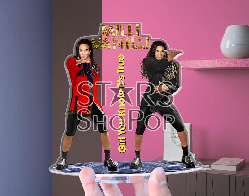 Milli Vanilli Figure, Standee, Birthday Gift, Milli Vanilli Doll, Rare ...