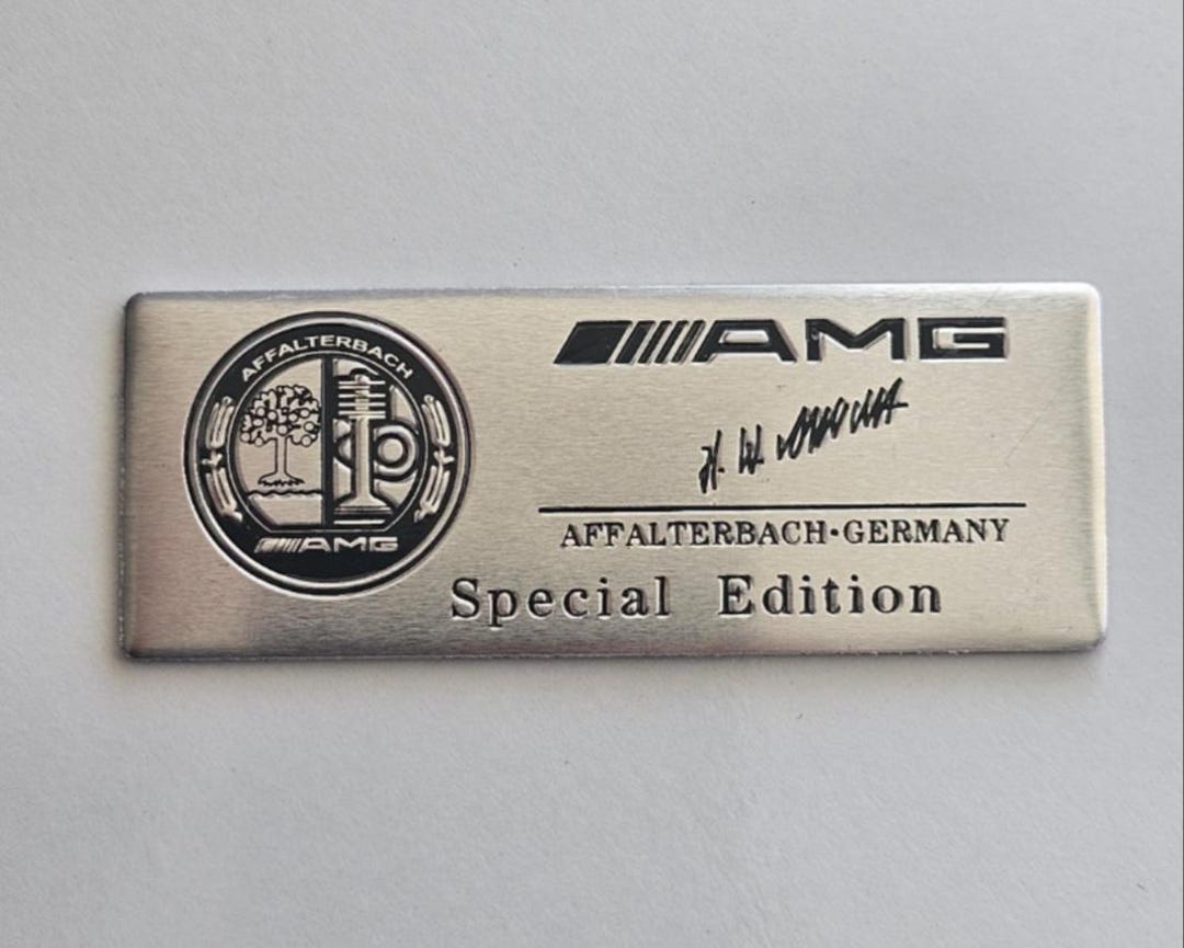 Logo Badge AMG Affalterbach Mercedes Special Edition 8cmx3cm - Etsy