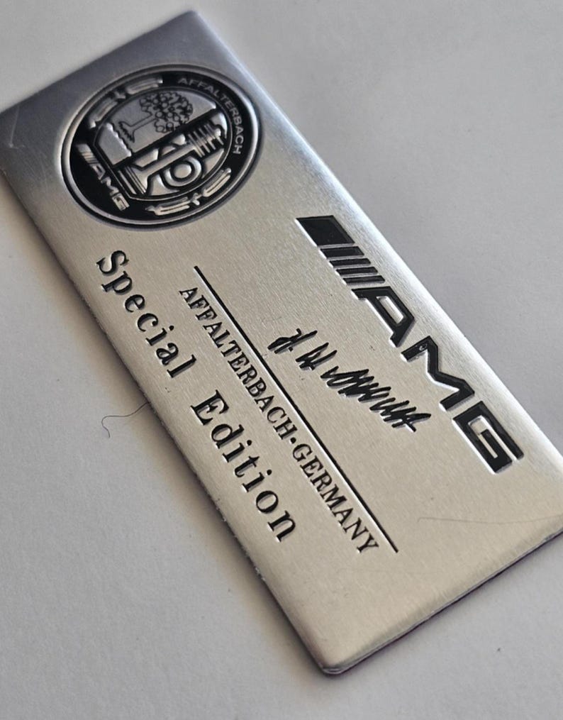 Logo Badge AMG Affalterbach Mercedes Special Edition 8cmx3cm - Etsy