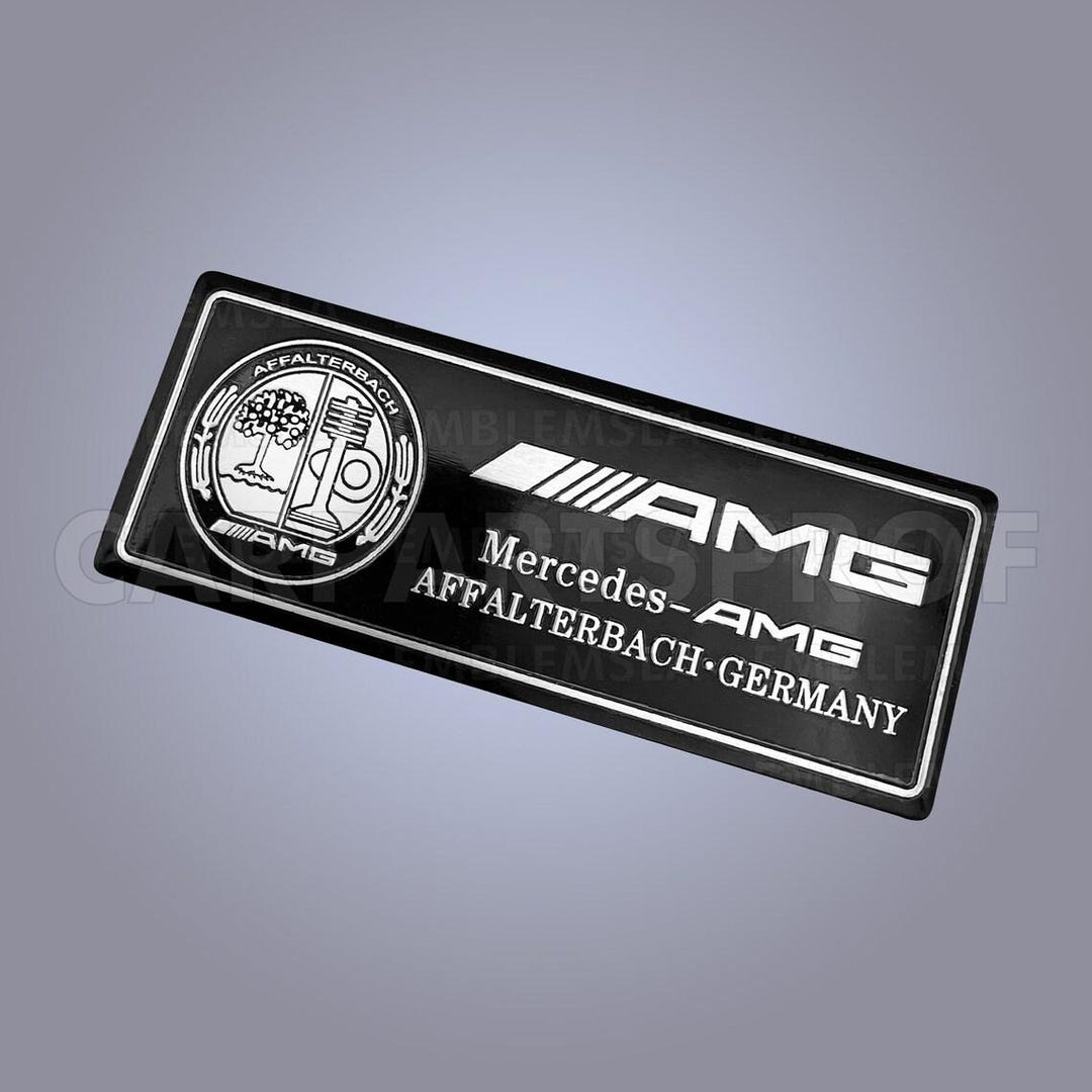 Logo Badge AMG Affalterbach Mercedes Special Edition 8cmx3cm Black - Etsy