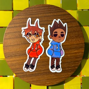 Tom and Tord Sticker Set Eddsworld - 3in - Etsy