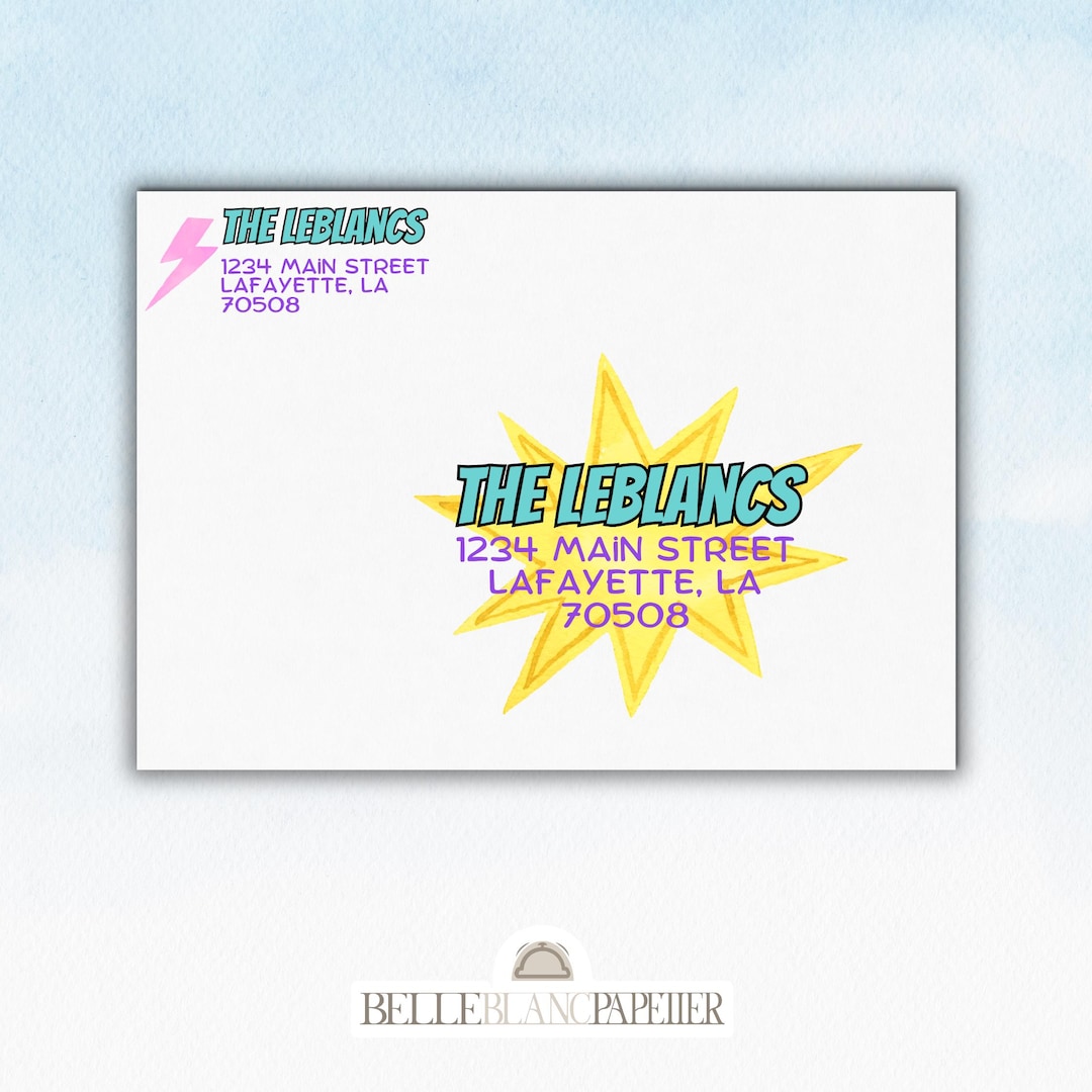 Superhero Girl Birthday Envelope Printing - Luxe Add-on - Etsy