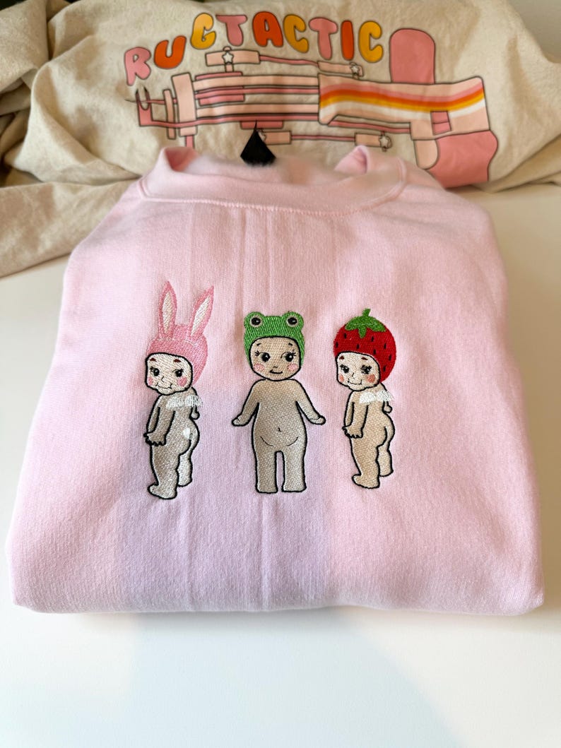 Sonny Strawberry Angel | Cute Kawaii Angel Doll Embroidery Sweatshirt ...