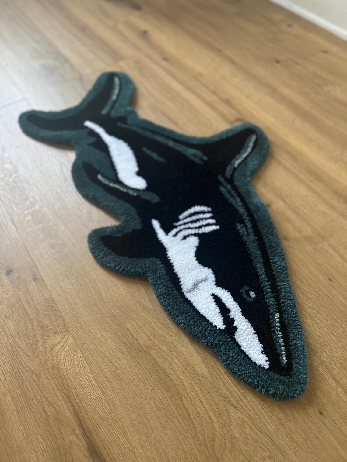 Great White Shark Rug | Cabin Decor | Hand Tufted Rug | Non-slip ...