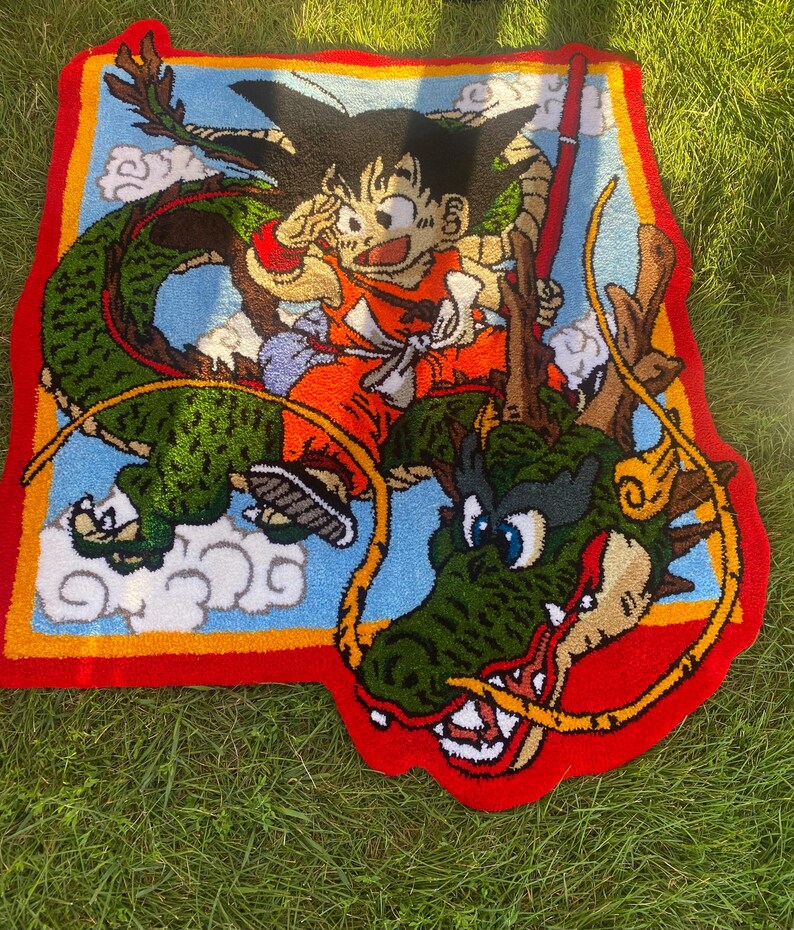 Kid Goku Rug | Dragon Ball Hand Tufted Rug | Non-slip Backing | DBZ Rug ...