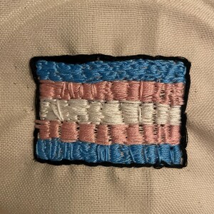 Transgender Pride Flag Embroidered Patch - Etsy