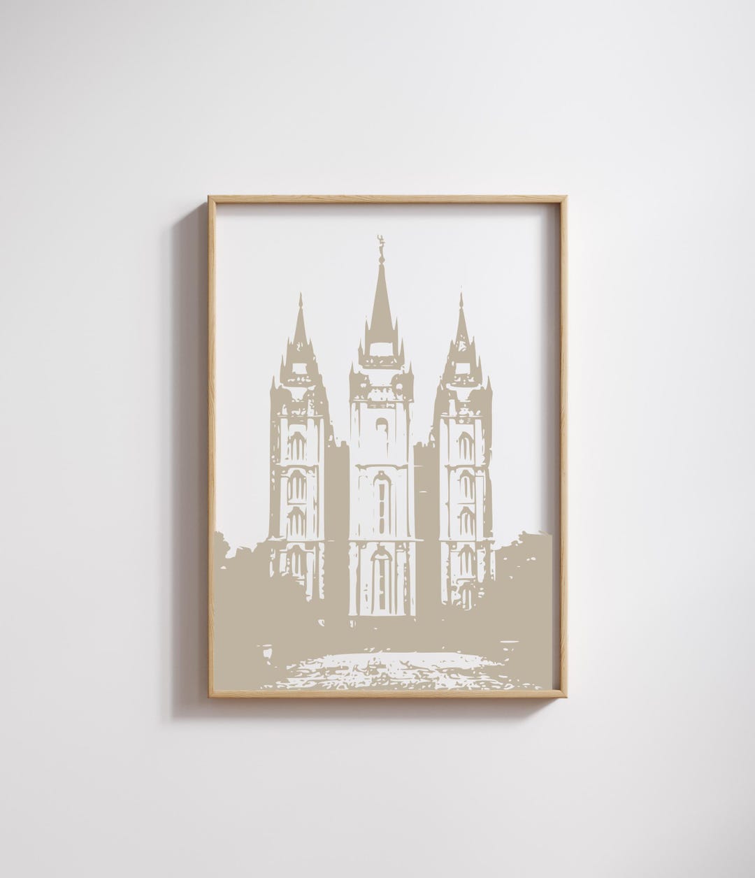 Salt Lake City Temple | LDS Mormon | Poster | Wall Art | Home Decor ...