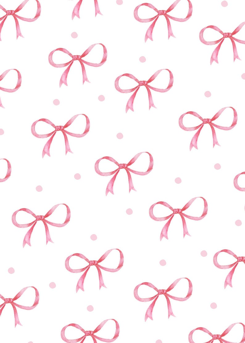 Bow Birthday Invitation | Editable Canva Template | Pink Bow Theme - Etsy