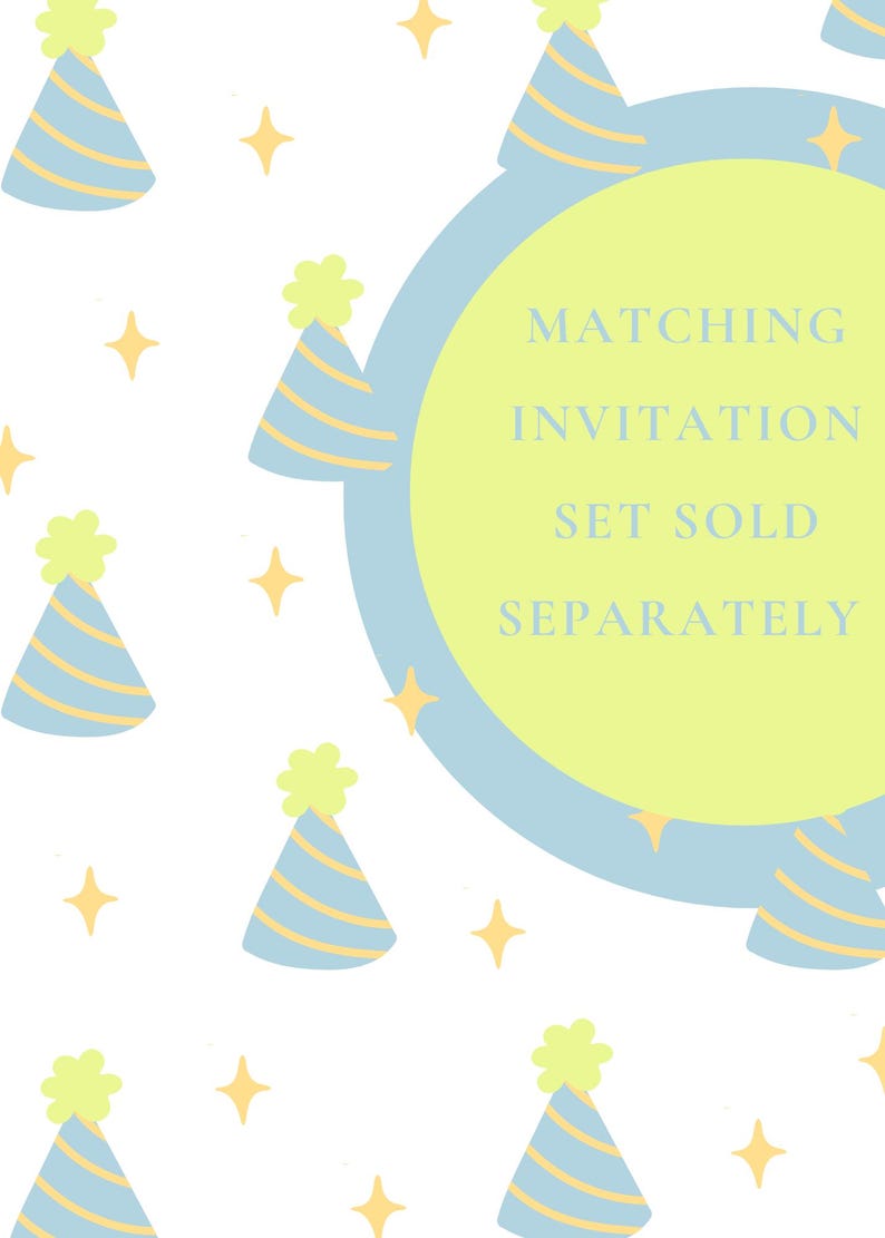Party Hat Welcome Sign | Editable Canva Template | Party Hat Theme - Etsy