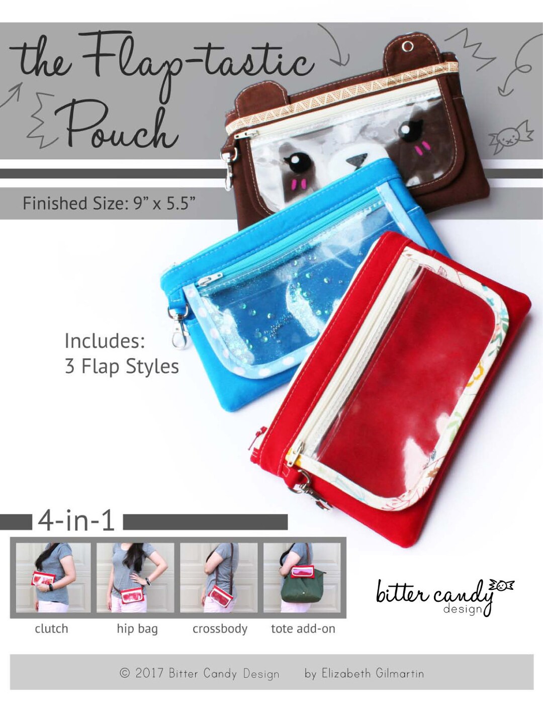 Flaptastic 4-in-1 Pouch **PDF Sewing Pattern** -instant Download ...