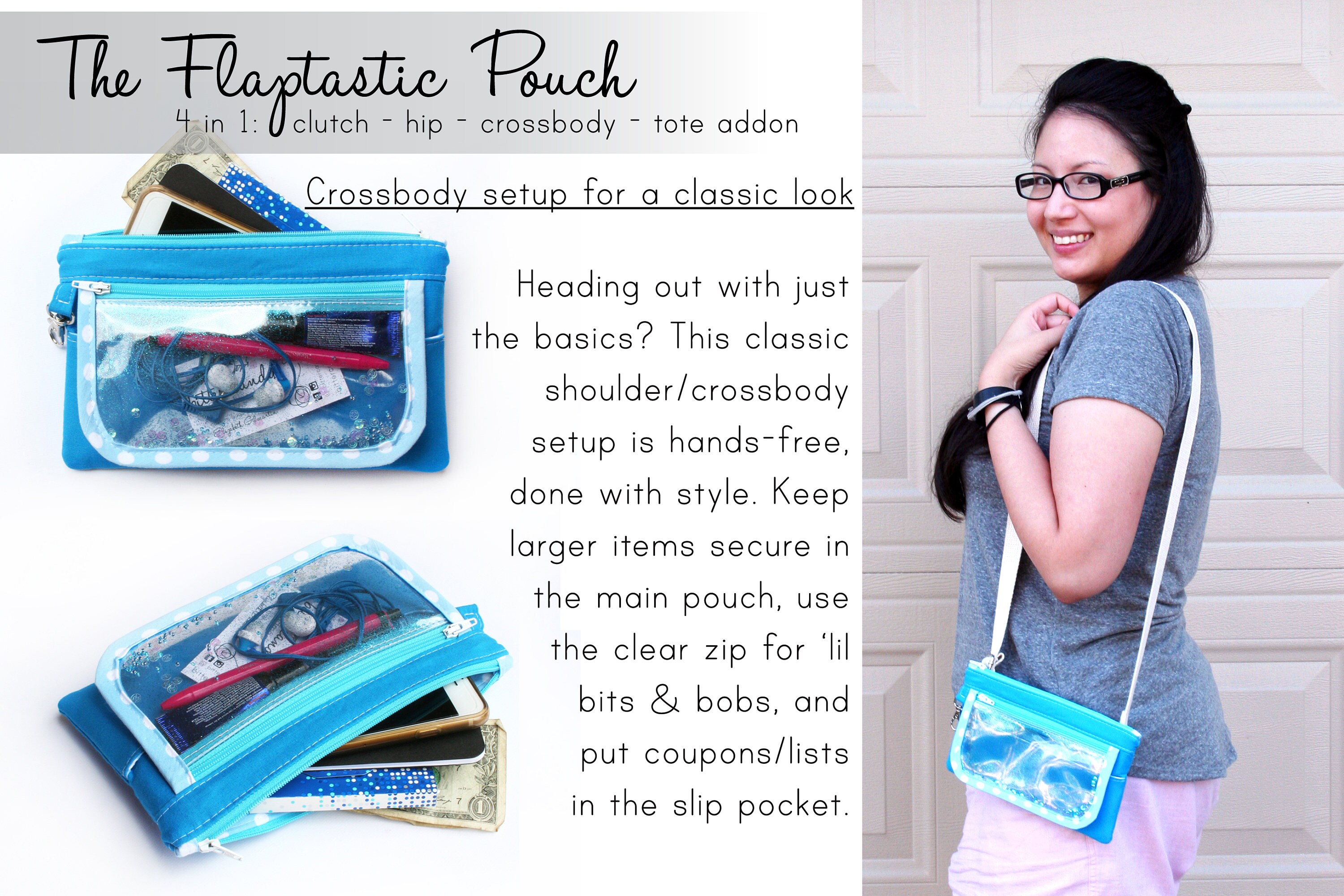 Flaptastic 4-in-1 Pouch **PDF Sewing Pattern** -instant Download ...