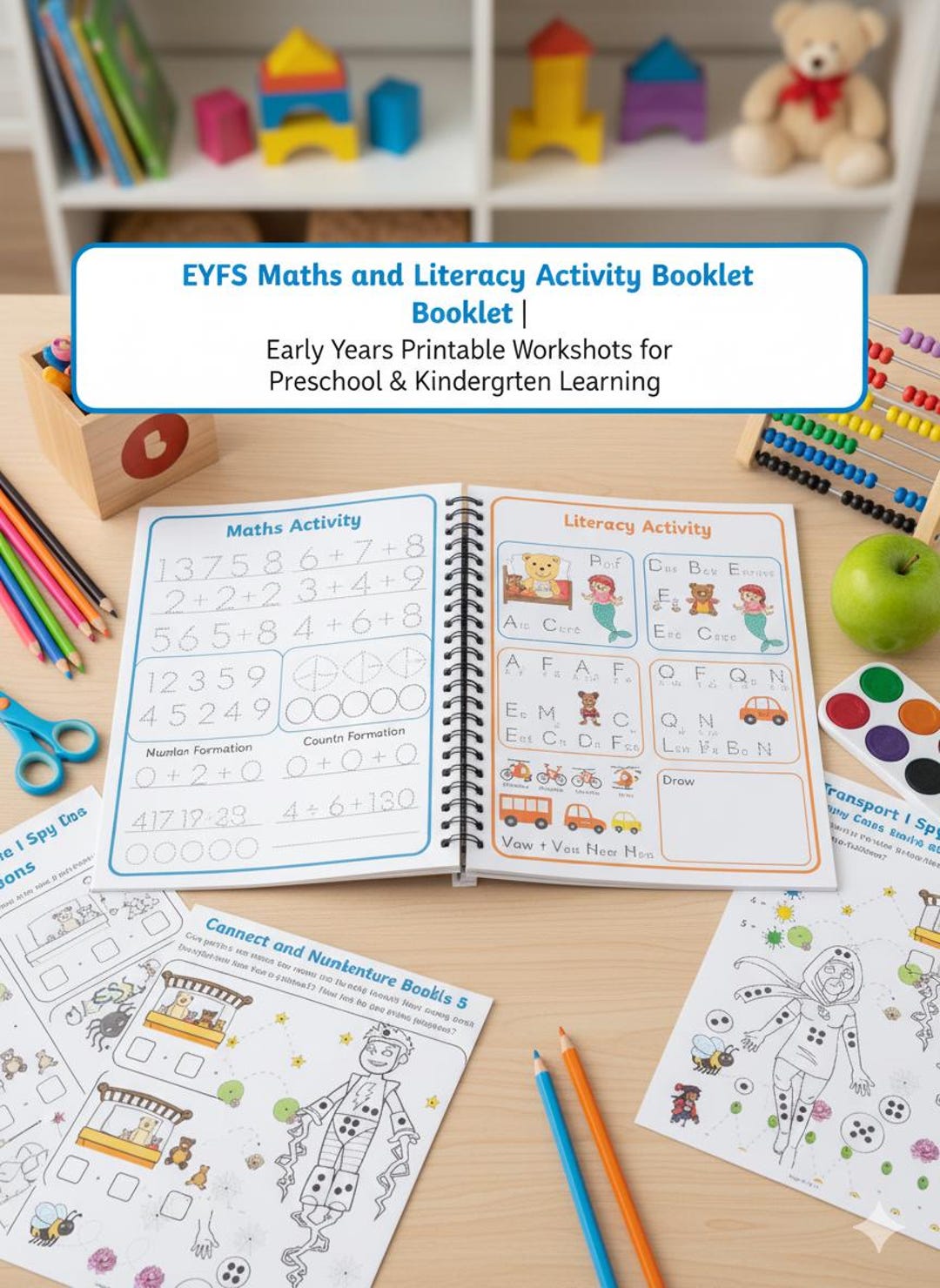 EYFS Maths and Literacy Activity Booklet | Early Years Printable ...