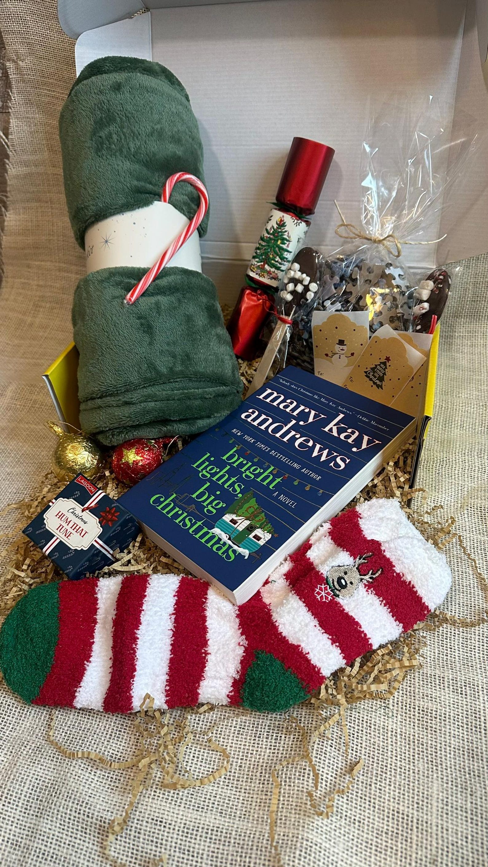 Cozy Winter Gift Box Book Lover Gift for Her Christmas Gift Basket of ...