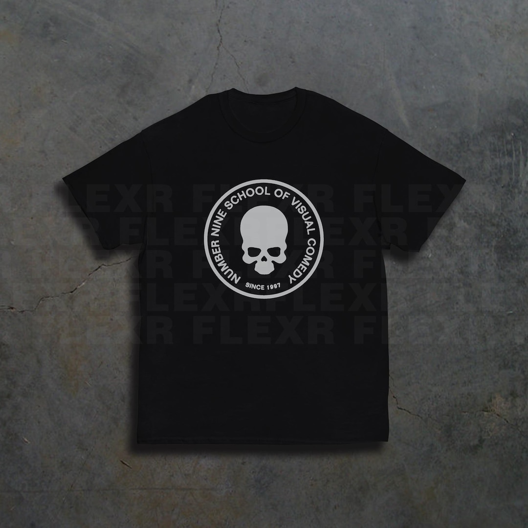 Number Nine Skull School of Visual Comedy Tshirt Opium Playboicarti ...