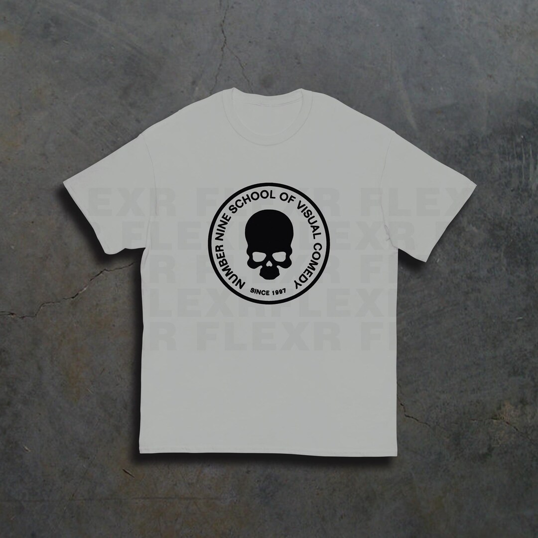 Number Nine Skull School of Visual Comedy Tshirt Opium Playboicarti ...