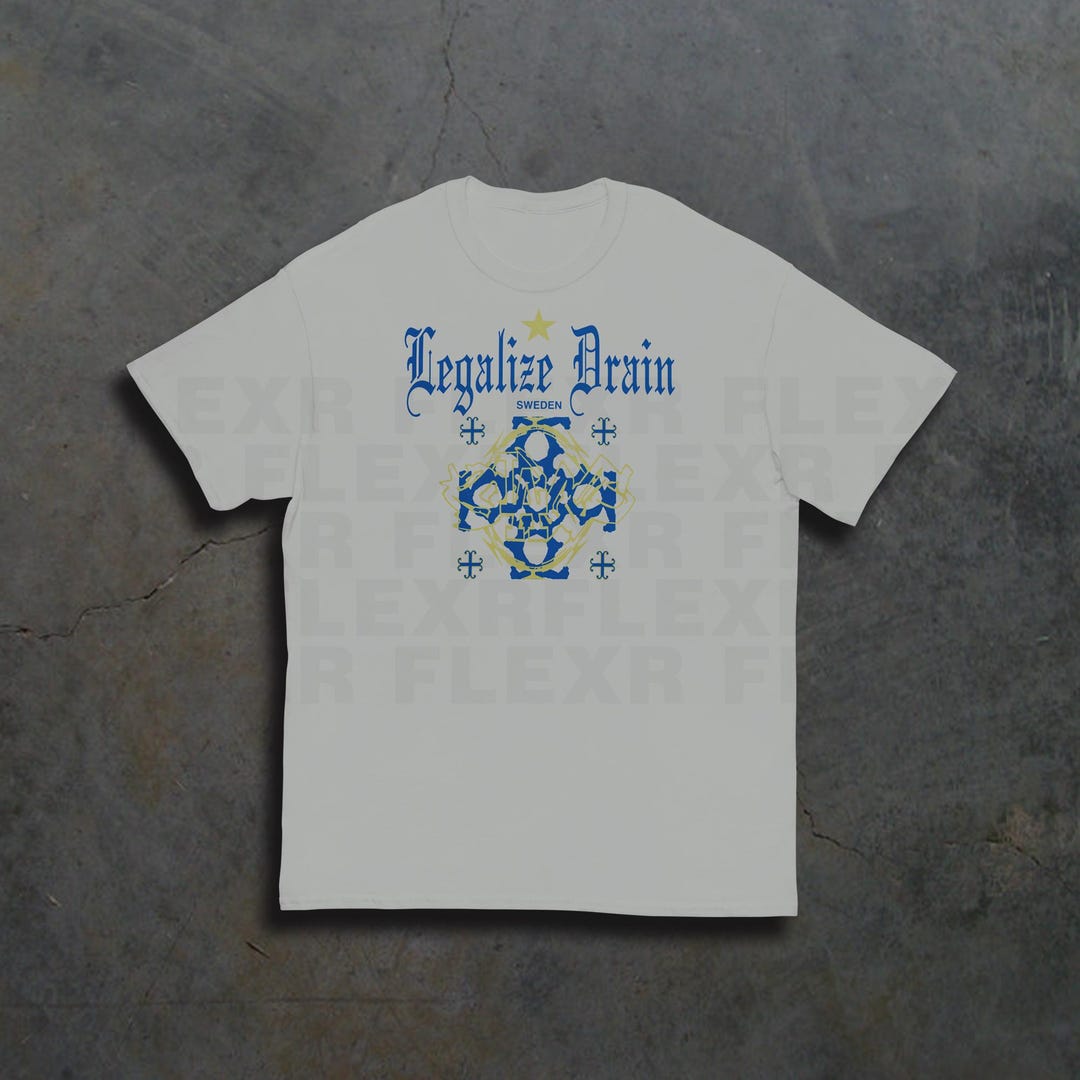 Bladee Drain Gang Legalize Drain Sweden Merch Heavy Cotton Tee Shirt ...
