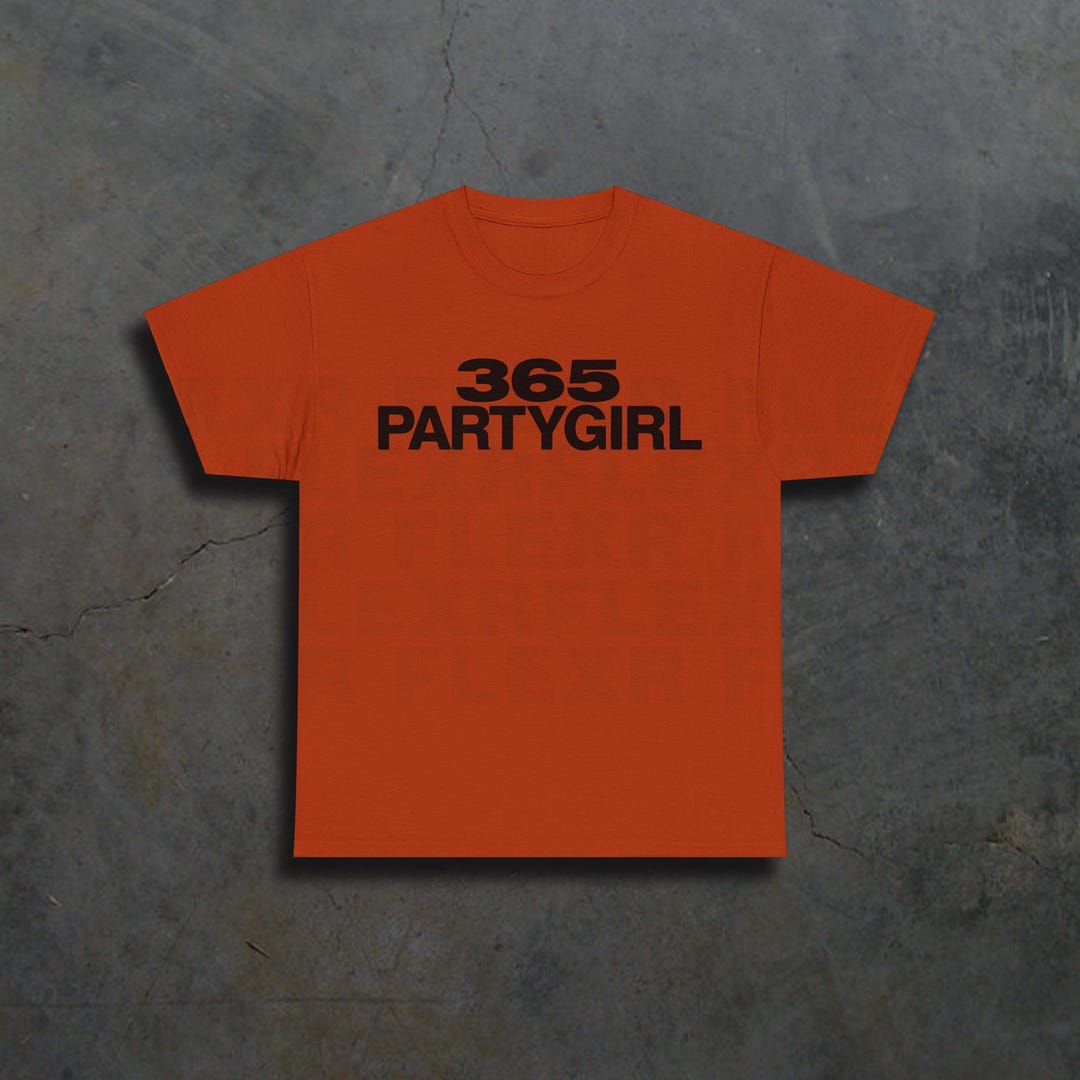 Charli XCX 365 Party Girl Brat Rave Heavy Cotton Tee Shirt Boiler Room ...