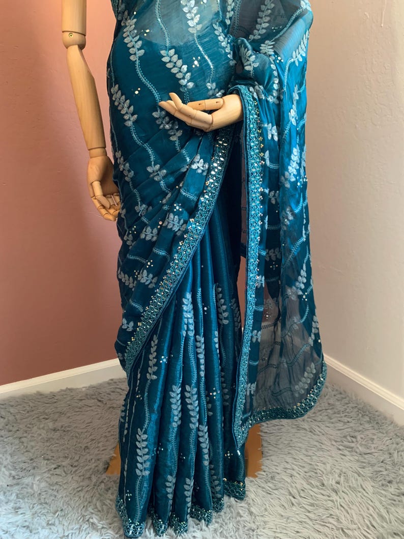 Beautiful Party Saree - Etsy
