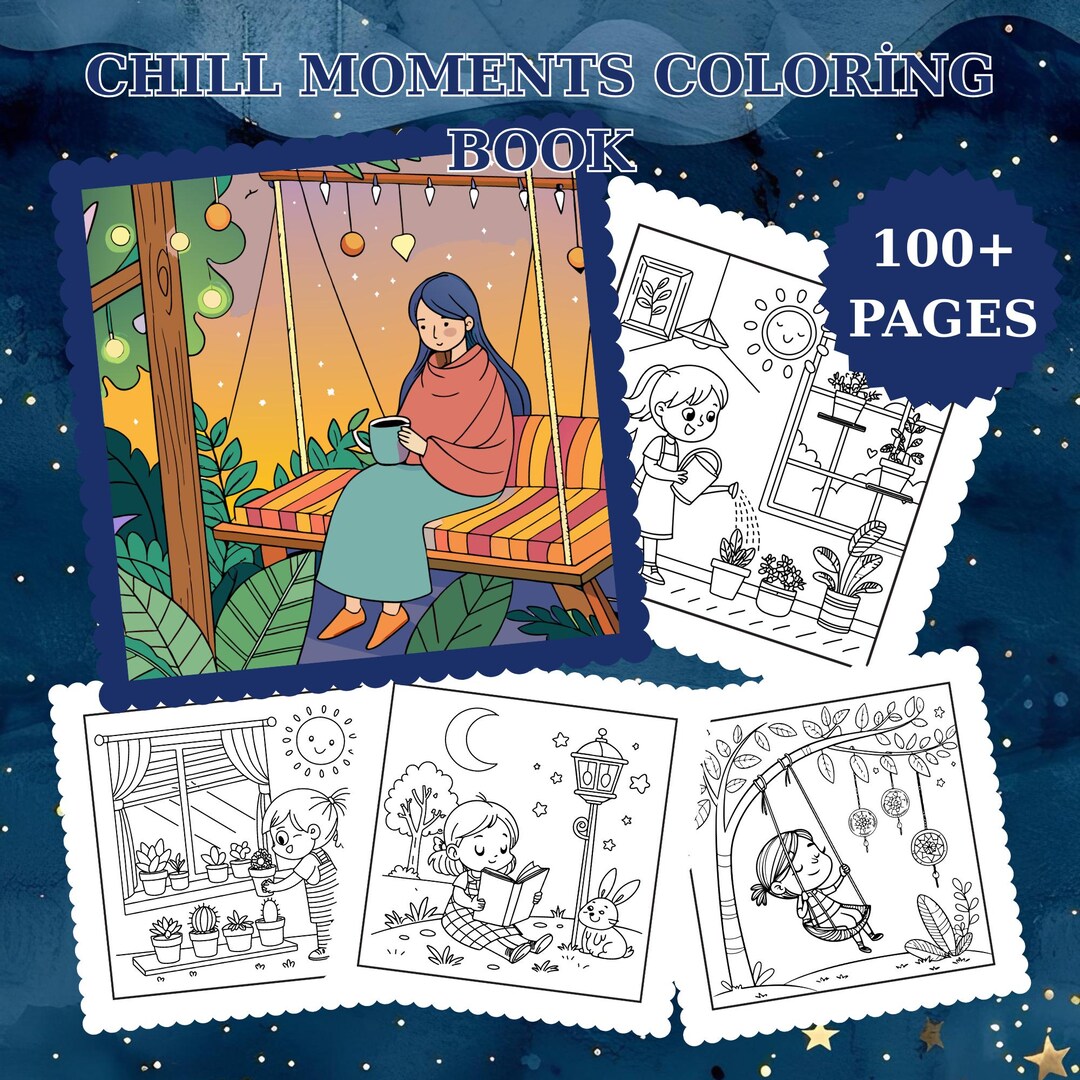 Chill Moments Coloring Pages, 50+ Cozy Designs (digital Download) - Etsy