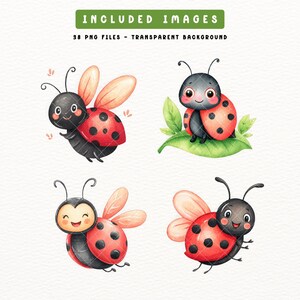 Whimsical Bugs Clipart, Insects Clipart, Cute Little Love Bugs Clipart ...