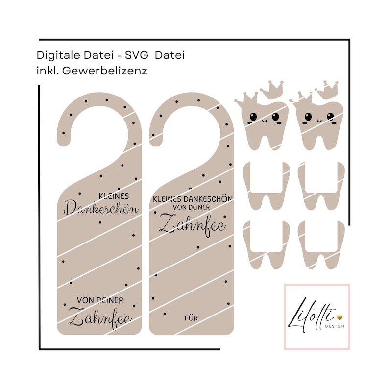 SVG Laser File, Tooth Fairy Set, Tooth Fairy Door Sign, Tooth Fairy ...