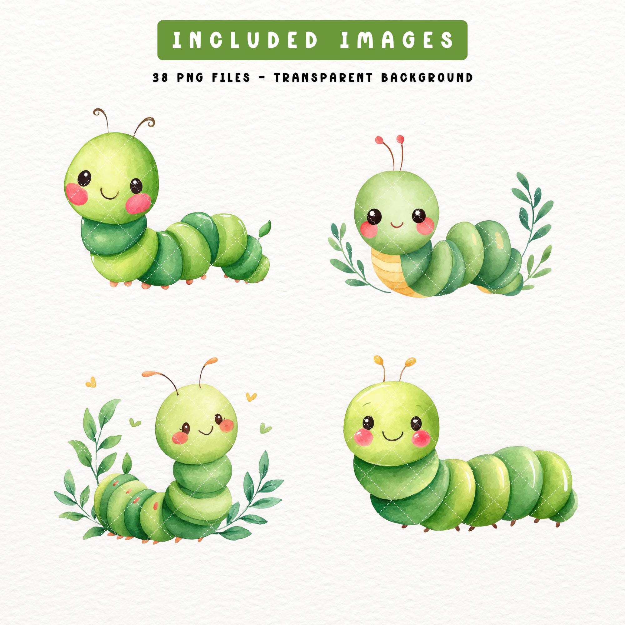 Whimsical Bugs Clipart, Insects Clipart, Cute Little Love Bugs Clipart ...