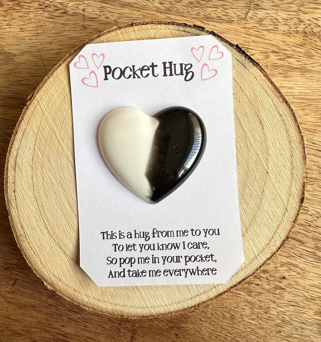 Pocket Hug Heart, Pocket Hug Token, Resin Heart, Keepsake Gifts ...
