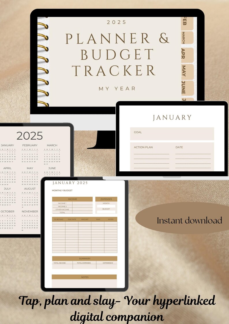 Digital Planner, Budget Tracker, Goal Tracker, iPad Planner, iPad ...