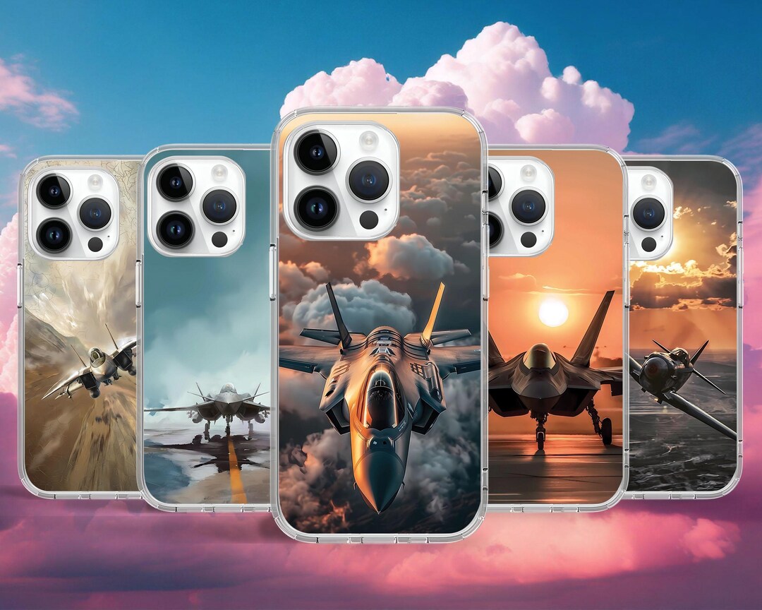 Military Aviation Aircraft Plane Phone Case for iPhone Air 17 16 15 14 ...