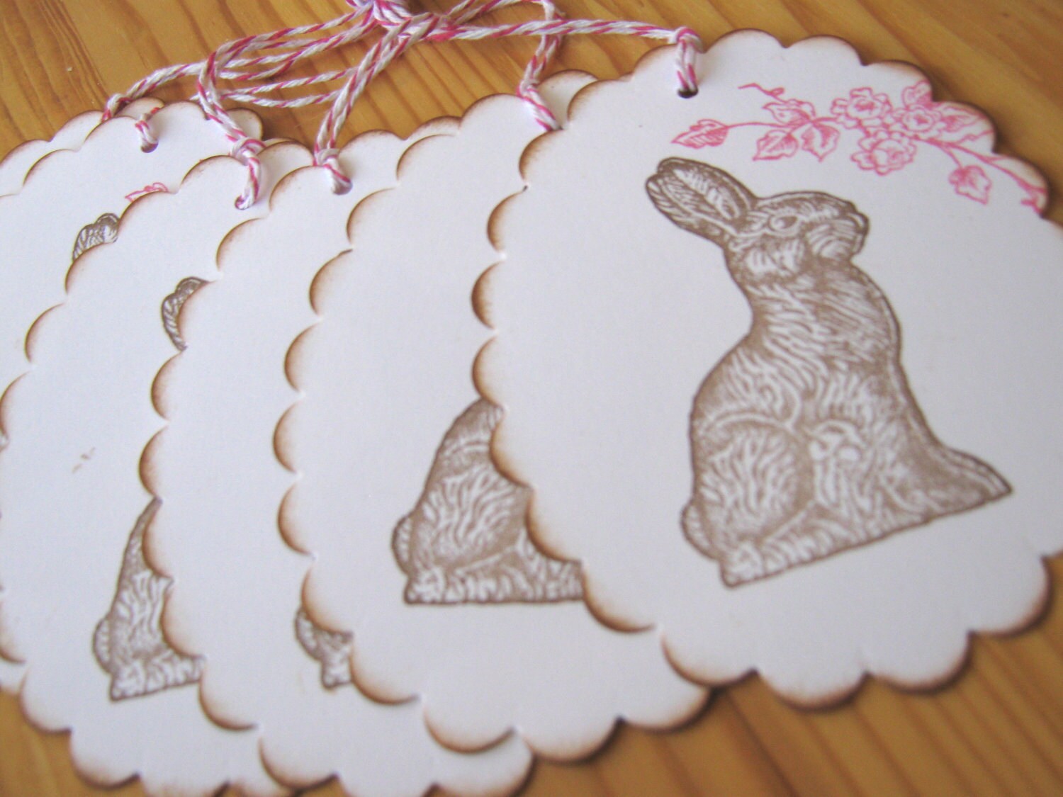 Chocolate Bunny Easter Gift Tags - Etsy