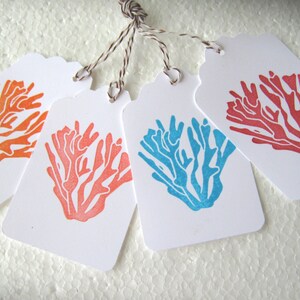 Coral Beach Wedding Gift Tags - Etsy