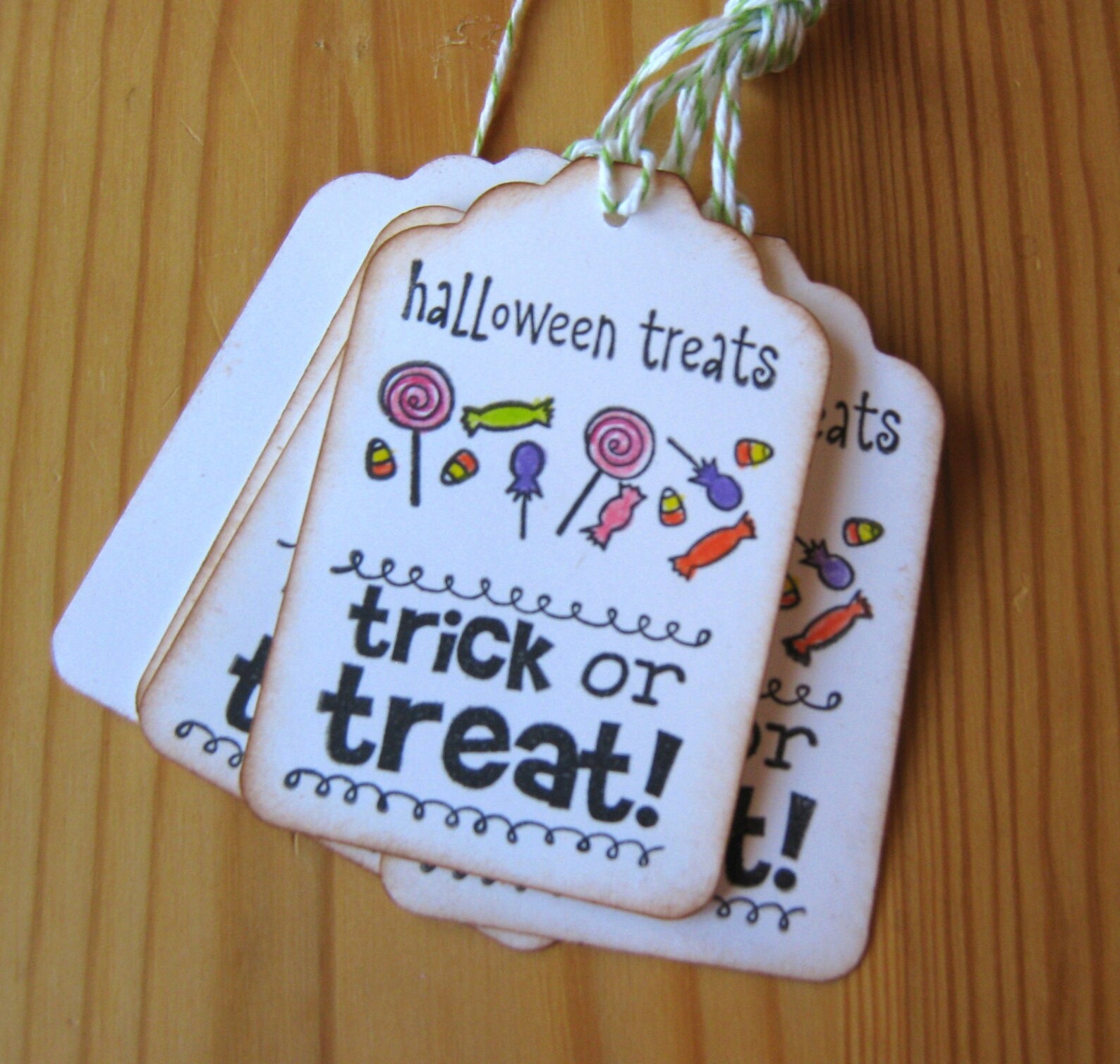 Trick or Treat Halloween Gift Tags Halloween Treat Tags - Etsy