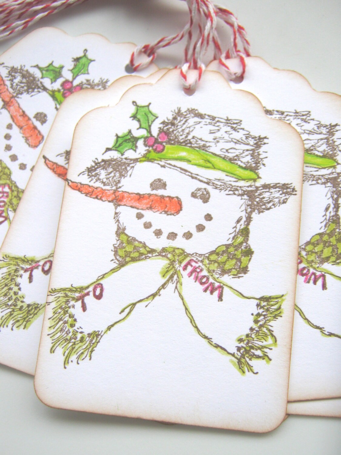 Snowman Gift Tags - Etsy