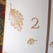 Fall Table Numbers, Autumn Leaf and Acorn Wedding Numbers, Thanksgiving ...