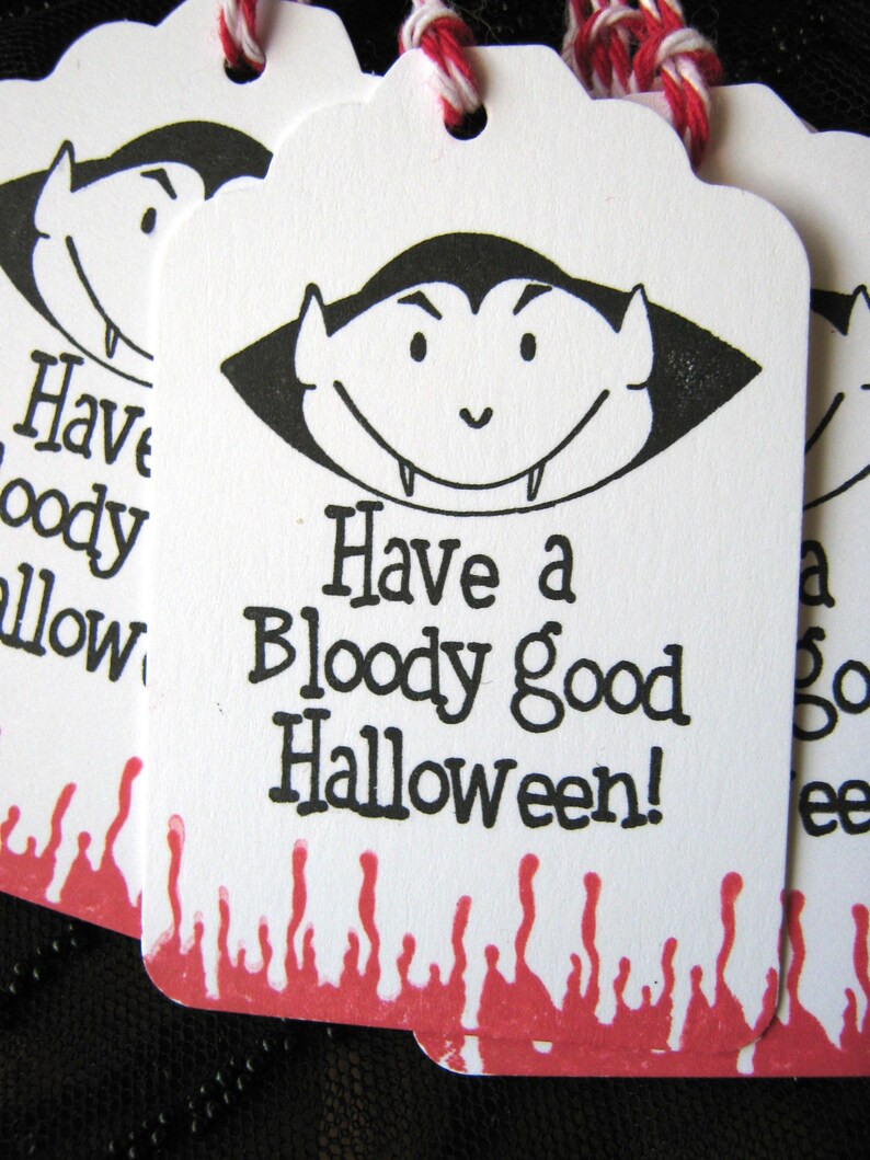Vampire Halloween Tag - Etsy