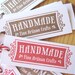 Handmade Craft Labels Tags - Etsy