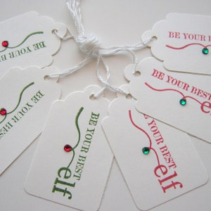 Elf Christmas Gift Tags - Etsy