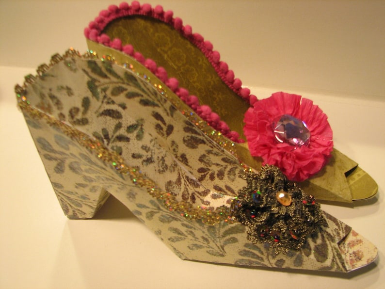 Marie Antionette Inspired Fancy Paper Shoe Favor Boxes - Etsy