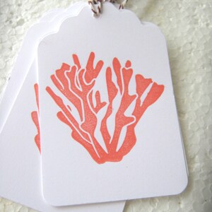 Coral Beach Wedding Gift Tags - Etsy