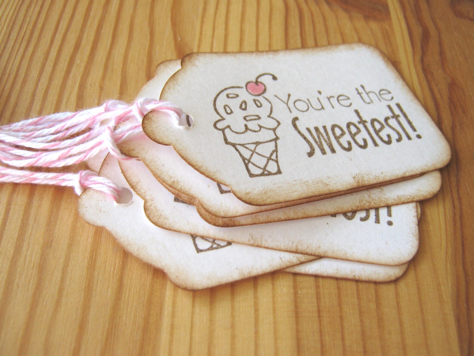 Sweet Icecream Cone Gift Tags - Etsy