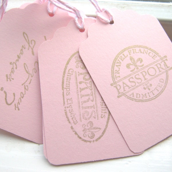 Paris Gift Tags - Etsy
