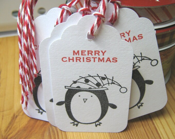 Christmas Gift Tags, Penguin Gift Tags - Etsy
