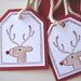 Mini Rudolph Reindeer Christmas Gift Tags - Etsy