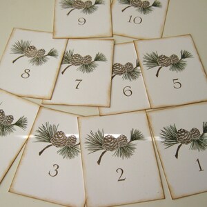 Rustic Wedding Table Numbers - Etsy