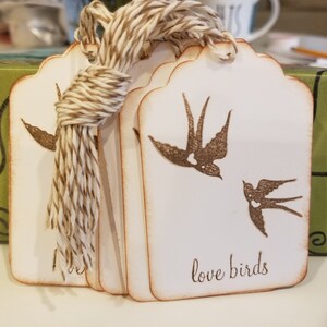 Love Bird Swallow Wedding Wish Tags - Etsy