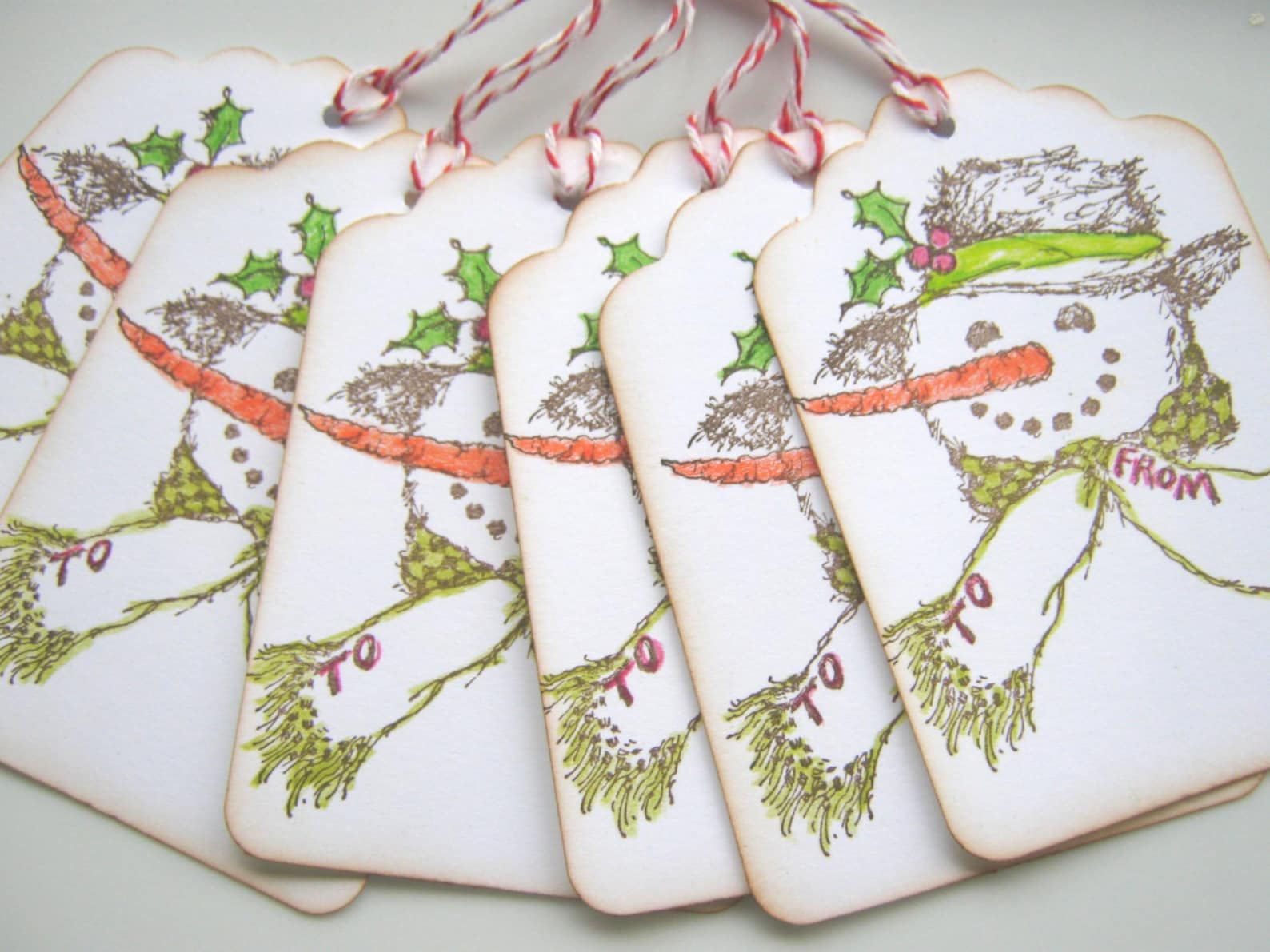 Snowman Gift Tags - Etsy