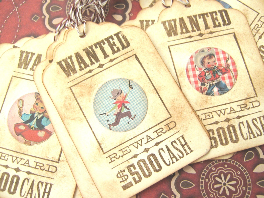 Cowboy Gift Tags, Cowgirl Gift Tags, Western Gift Tags - Etsy