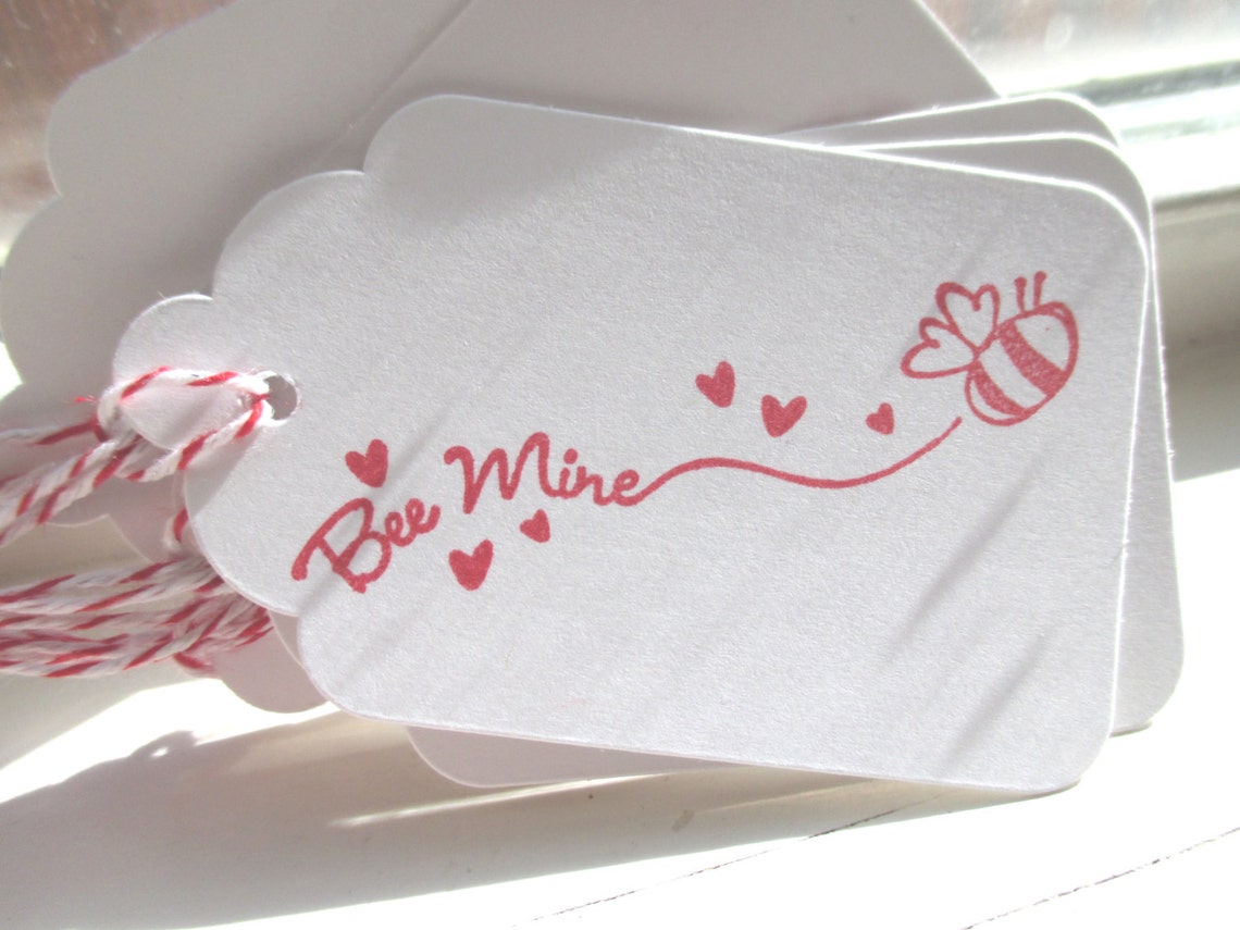 Bee Mine Valentine Gift Tags, Bee Mine Gift Tags, Bee Valentine Gift ...