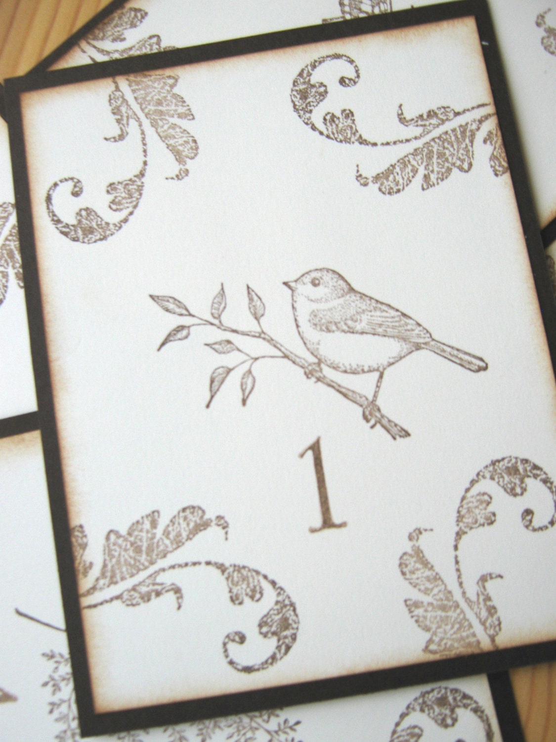 Rustic Woodland Wedding Table Numbers, Fall Table Numbers, Botanical ...