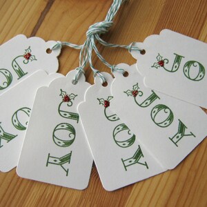 Christmas Joy Gift Tags - Etsy